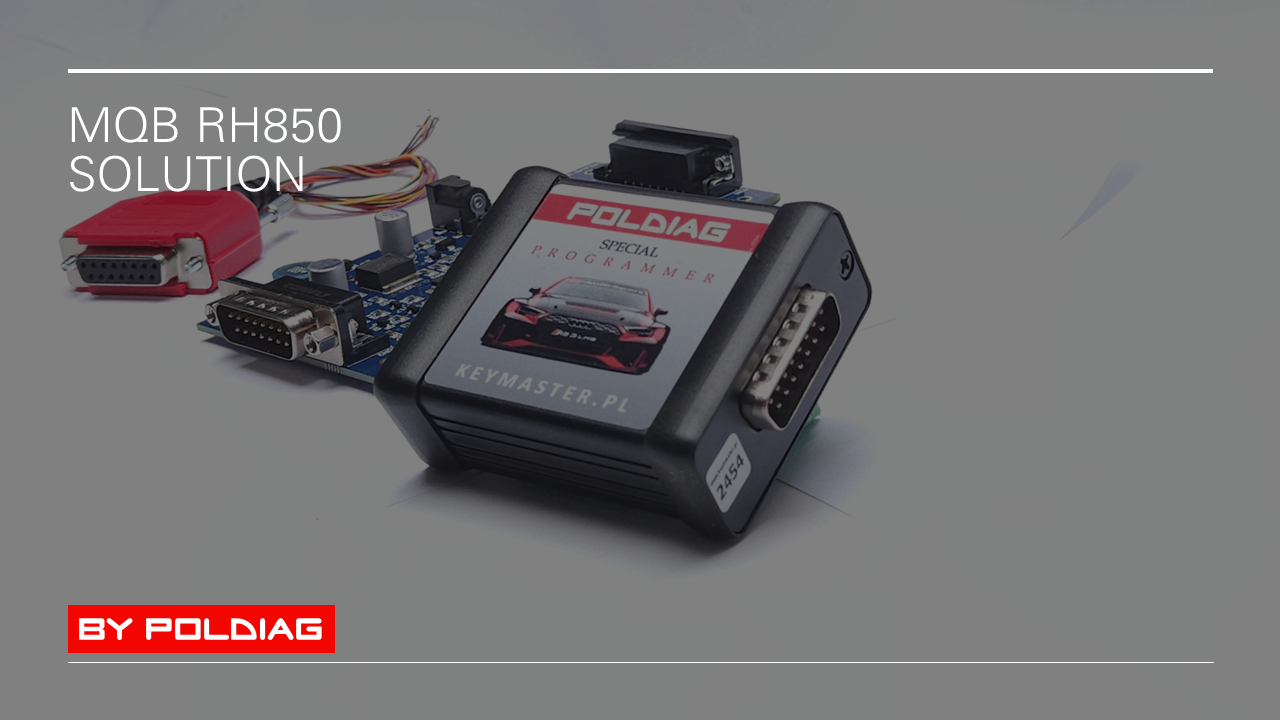 MQB RH 850 SOLUTION - Keymaster - VAG MQB KEY AND MILEAGE SOLUTION